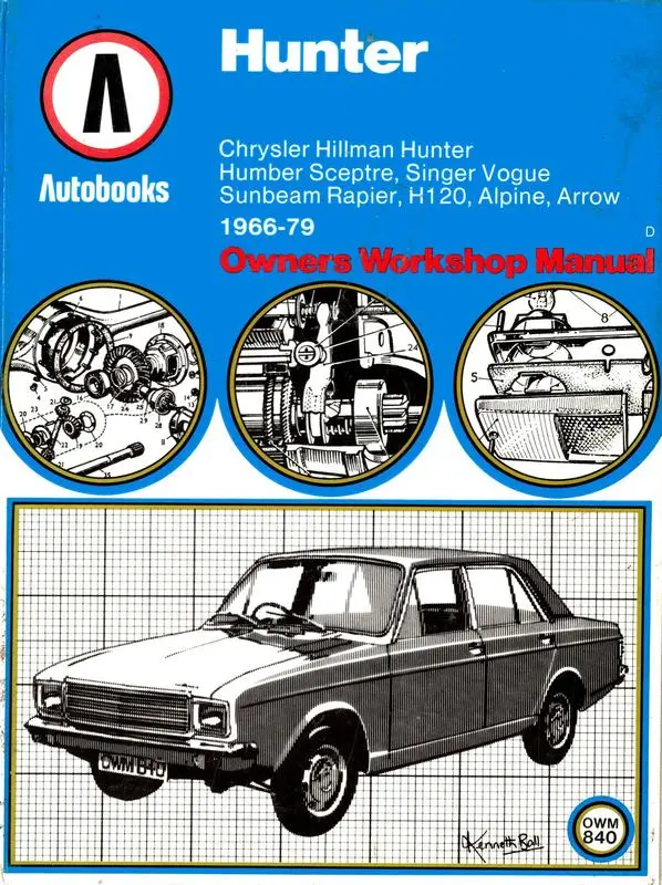 Chrysler Hillman Hunter, Humber Sceptre, Singer Vogue, Sunbeam Rapier ...