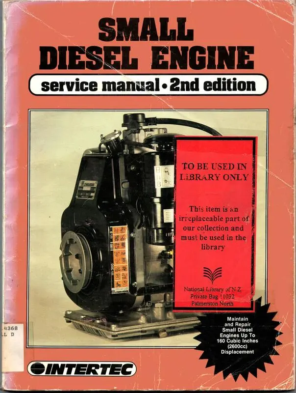 Small Diesel Engine: Service Manual | Record | DigitalNZ