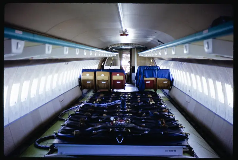 Series of slides from Thomas trip to Seattle for flight conversion ...