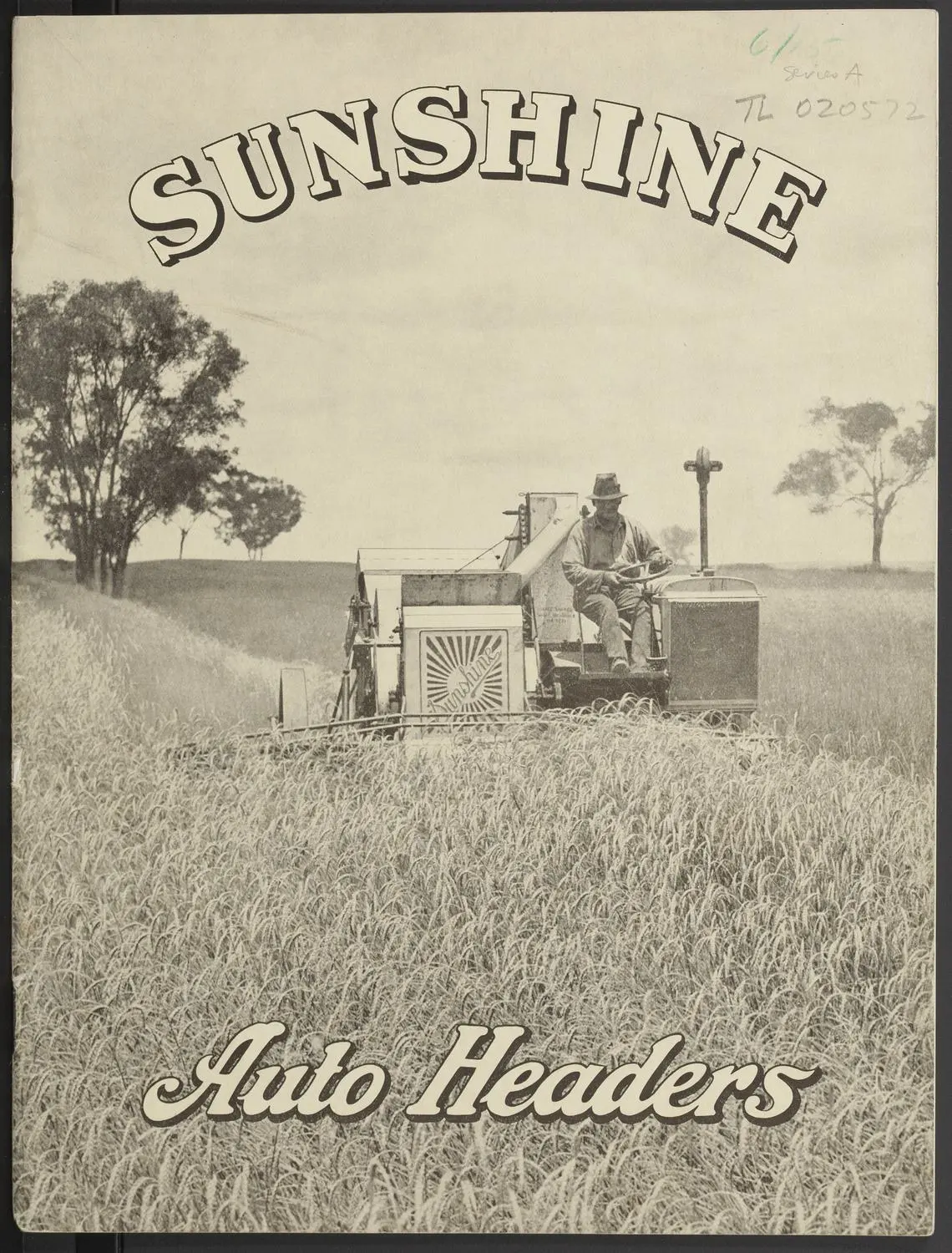 Publicity Brochure - H.V. McKay Massey Harris, 'Sunshine Auto Headers ...