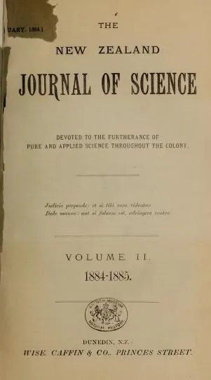 New Zealand journal of science | Record | DigitalNZ