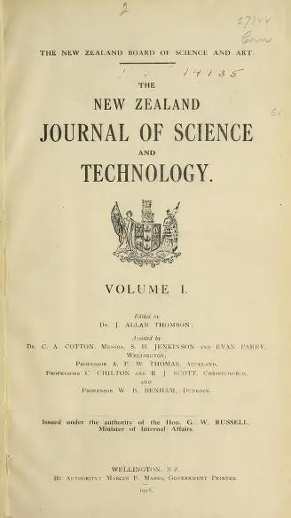 The New Zealand journal of science and technology | Record | DigitalNZ
