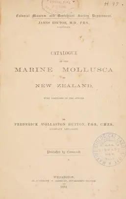 Catalogue of the marine Mollusca of New Zealand, with diagnoses of the species | Record | DigitalNZ