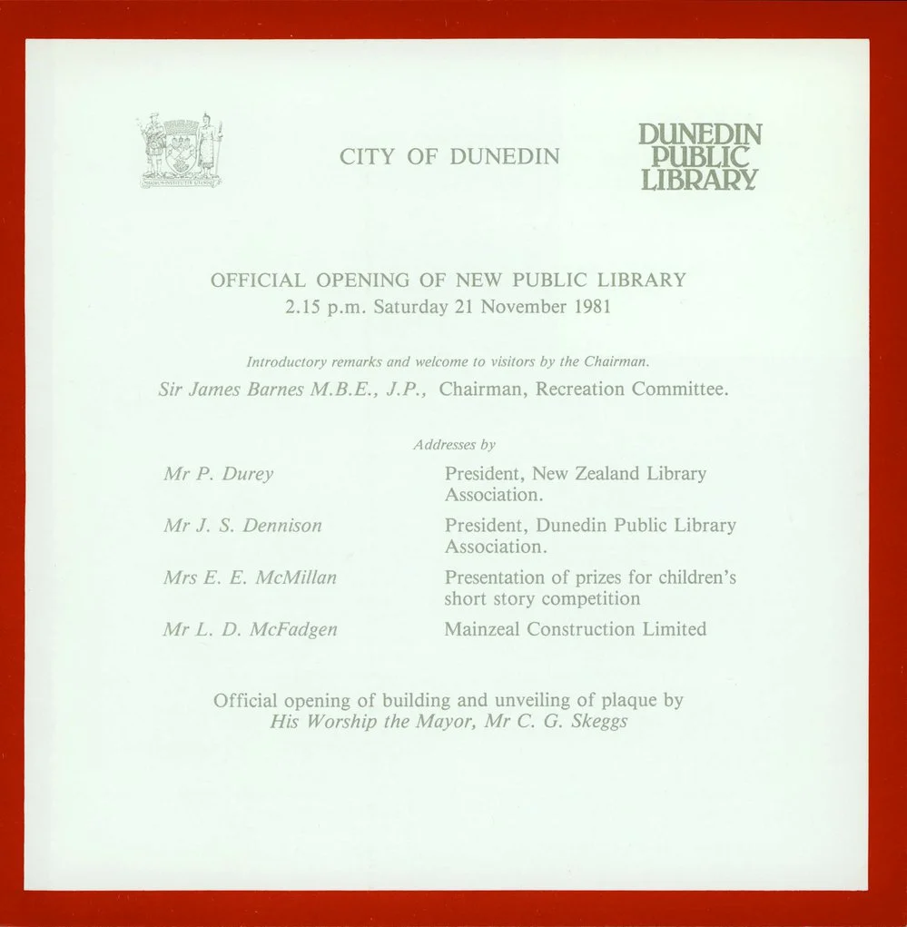 Building the Dunedin City Library on Civic Plaza, Moray Place | Record ...