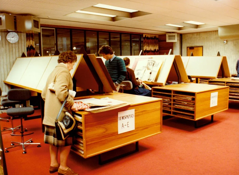 Building the Dunedin City Library on Civic Plaza, Moray Place | Record ...