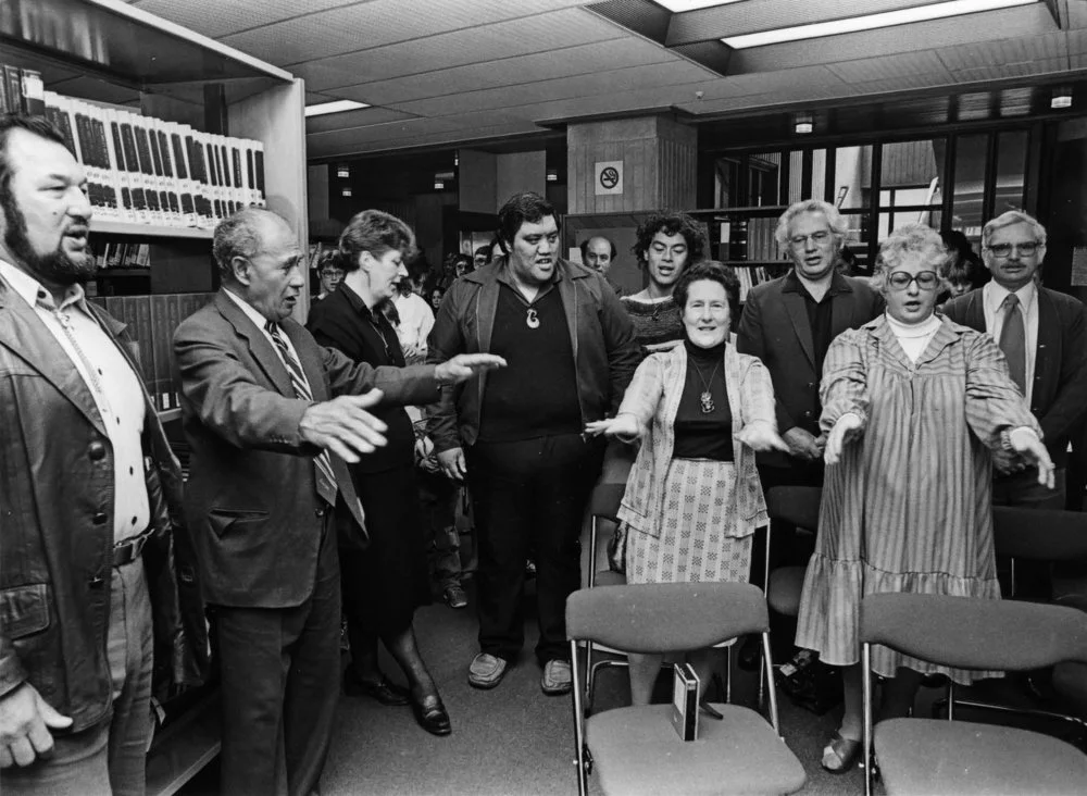 Building the Dunedin City Library on Civic Plaza, Moray Place | Record ...