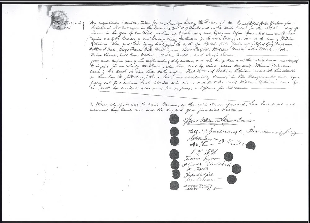Results of the coronial inquest into the death of William Robinson ...