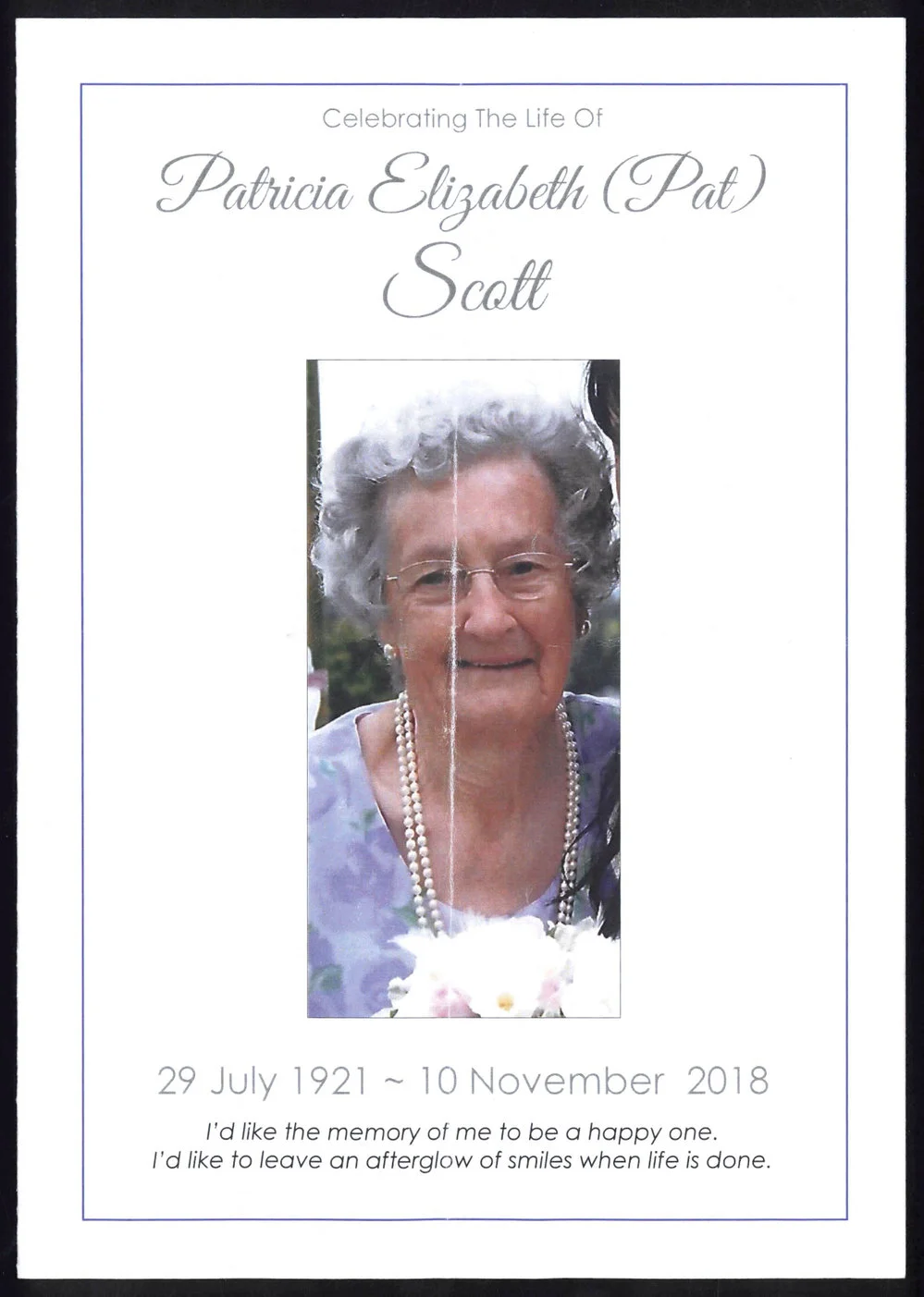 Patricia Elizabeth Scott | Record | DigitalNZ