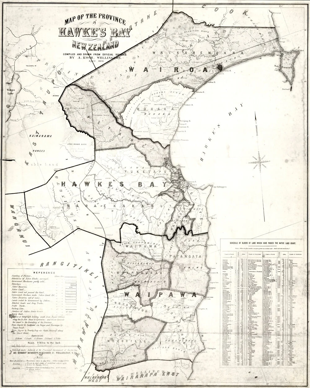 Map of the Province of Hawke's Bay | Record | DigitalNZ
