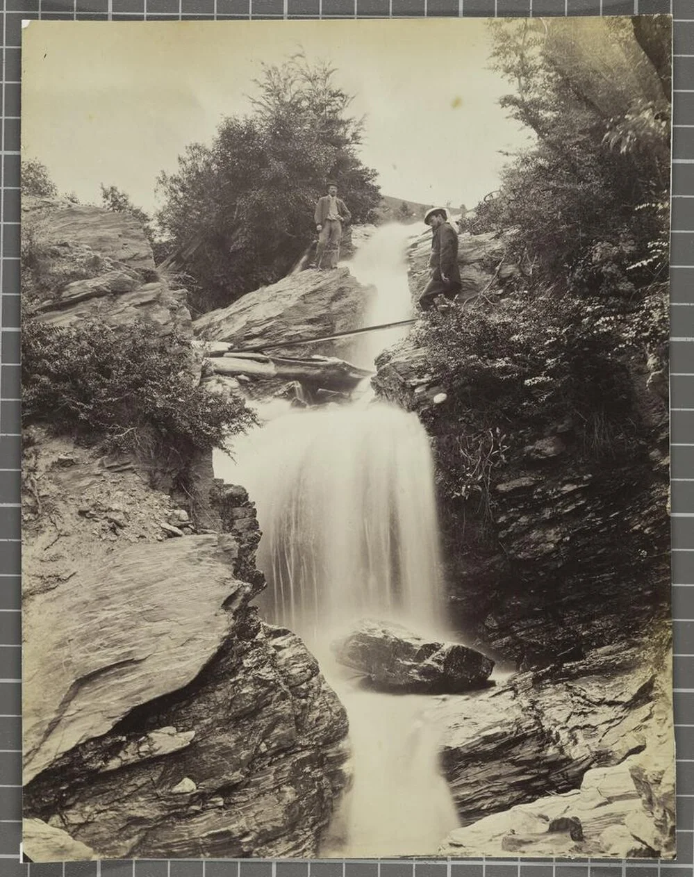 Little Niagara Falls, near Queenstown | National Library of New Zealand