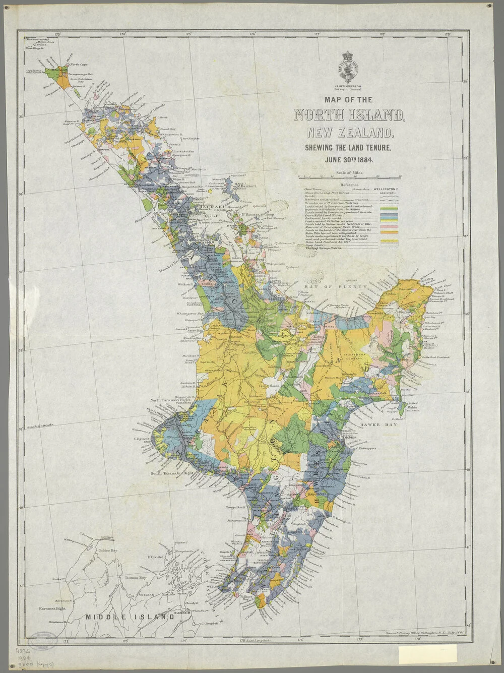 Map of the North Island, New Zealand | Record | DigitalNZ