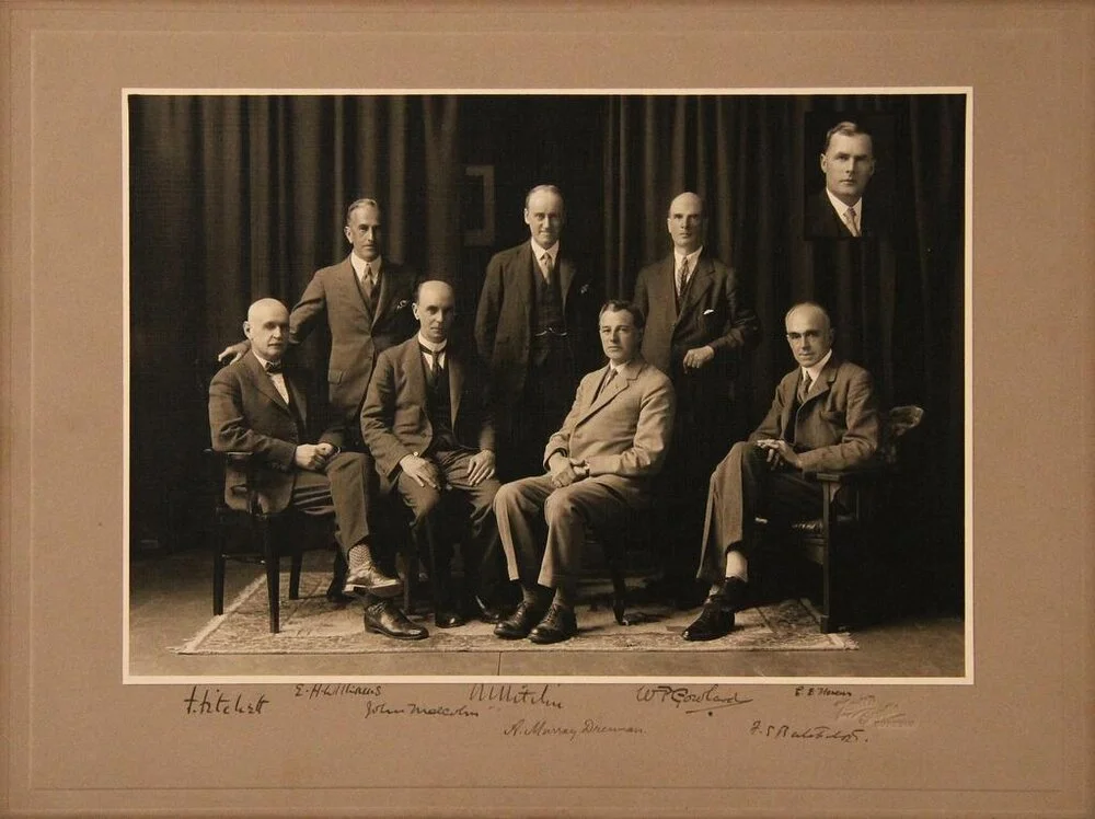 F.W. Fitchett, E.H. Williams, John Malcolm, M. [?] Mitchie, A. Murray ...