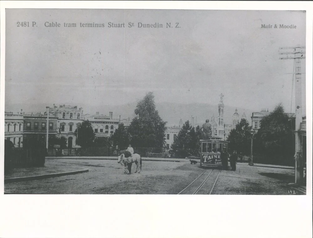Cable tram terminus, Stuart St, Dunedin, N.Z. | Record | DigitalNZ