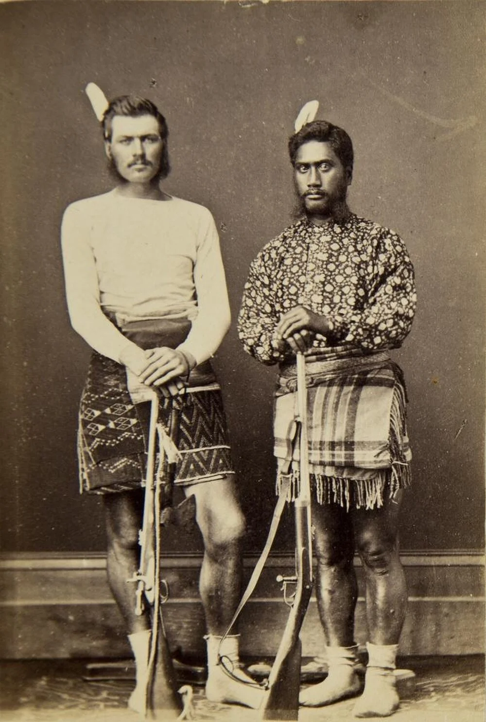 Tom Adamson and Wiremu Mutu Mutu, Wanganui | National Library of New ...