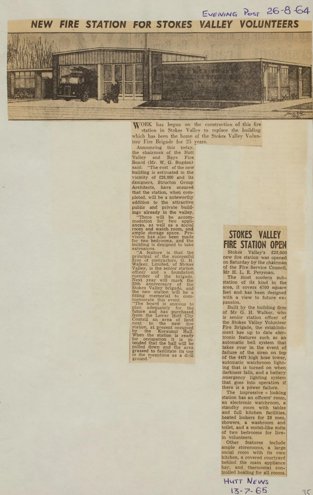 New Fire Station for Stokes Valley volunteers / Stokes Valley Fire ...