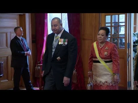 King Tupou VI and Queen Nanasipau'u visit New Zealand | Record | DigitalNZ
