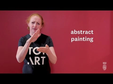 How to sign art words in New Zealand Sign Language | Record | DigitalNZ