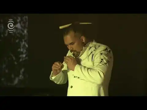 Ariana Tikao, James Webster, Alistair Fraser, and Horomona Horo perform ...