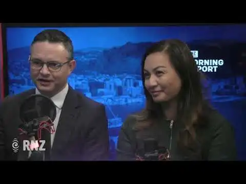 Greens' James Shaw, Marama Davidson on National and working with NZ First | Record | DigitalNZ