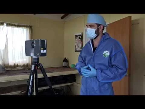 Demonstration of the new scanner at ESR’s mock crime scene room ...