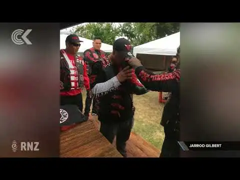 Inside a Mongrel Mob patching ceremony | Record | DigitalNZ