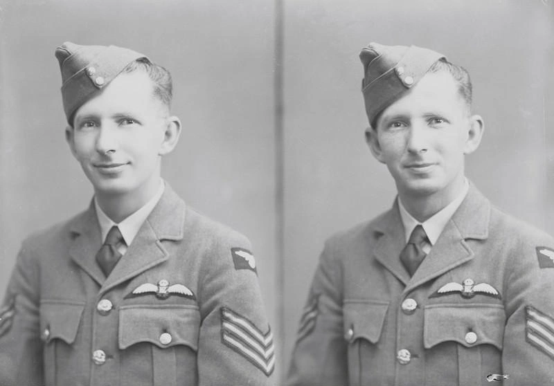 Pilot Officer Malcolm Kirk Jackson. Portrait. Christchurch, Canterbury ...