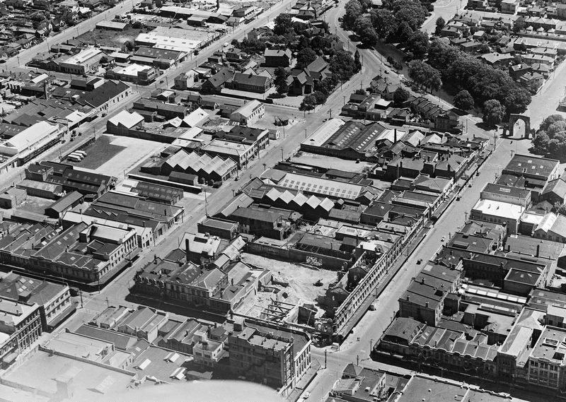 Ballantyne's Fire, Aerial View Beginning the Rebuild. Ballantyne's ...