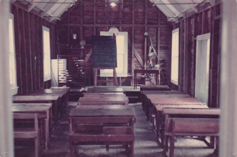 The interior of Ararimu Valley School in the Howick Historical Village ...