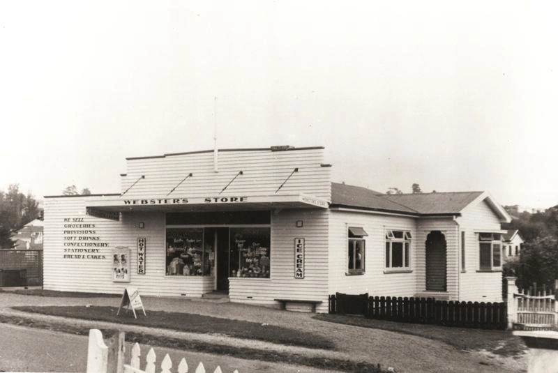 Webster's Store, Selwyn Rd, Howick, 1944. | Record | DigitalNZ