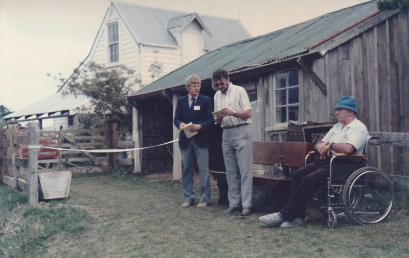Alan la Roche, Graeme McDonald and Archie Somerville at the opening of ...