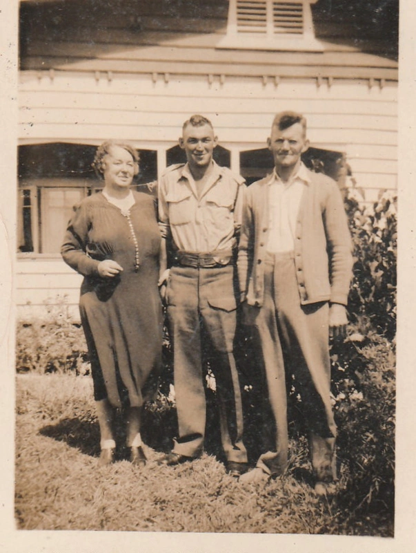 Violet Owen (nee Hattaway) and two of her sons, Lloyd and Sidney ...