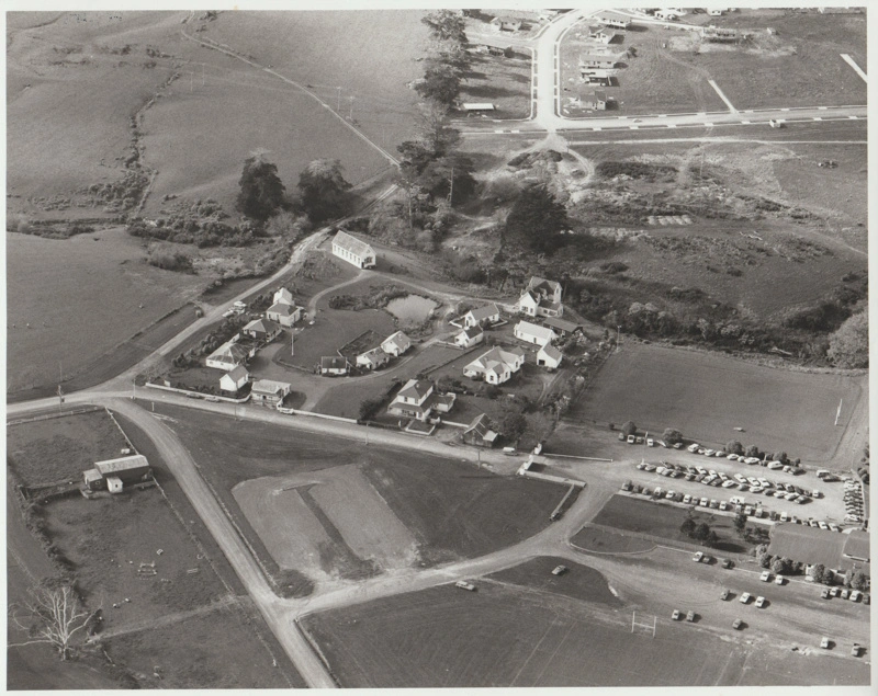 Aerial view of the Howick Historical Village. | Record | DigitalNZ
