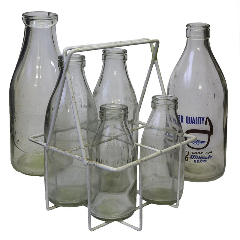 Milk Bottles and Holder | Record | DigitalNZ