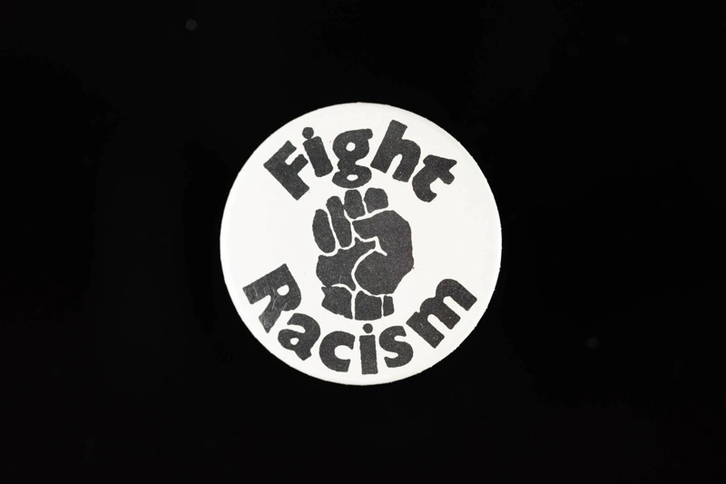 Badge, "Fight Racism" | Record | DigitalNZ