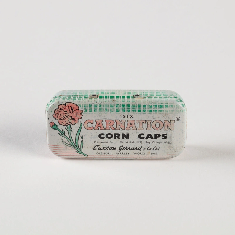 Medicine, 'Carnation' Corn Plasters Tin | Record | DigitalNZ