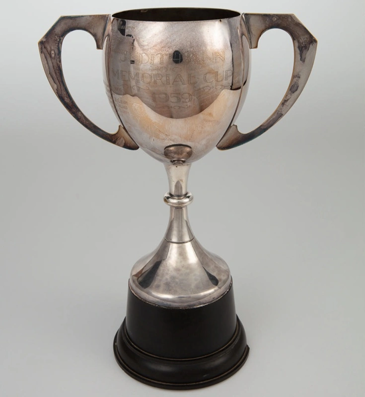 Trophy, Judith Anne Gibson Memorial Cup Athletics 1959 | Record | DigitalNZ