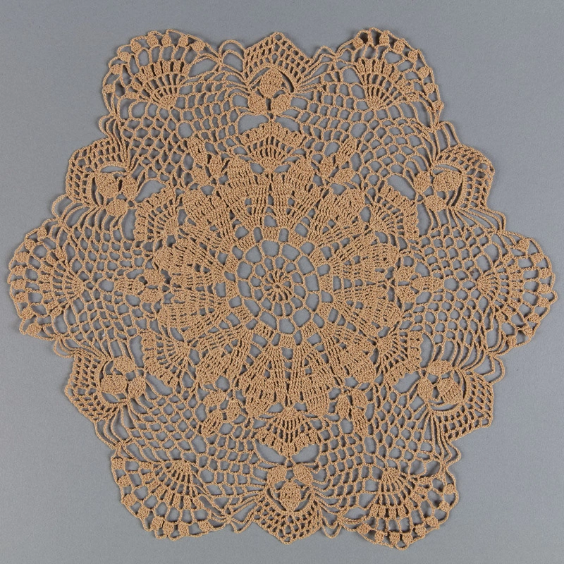 Doily, Crocheted Ecru | Record | DigitalNZ