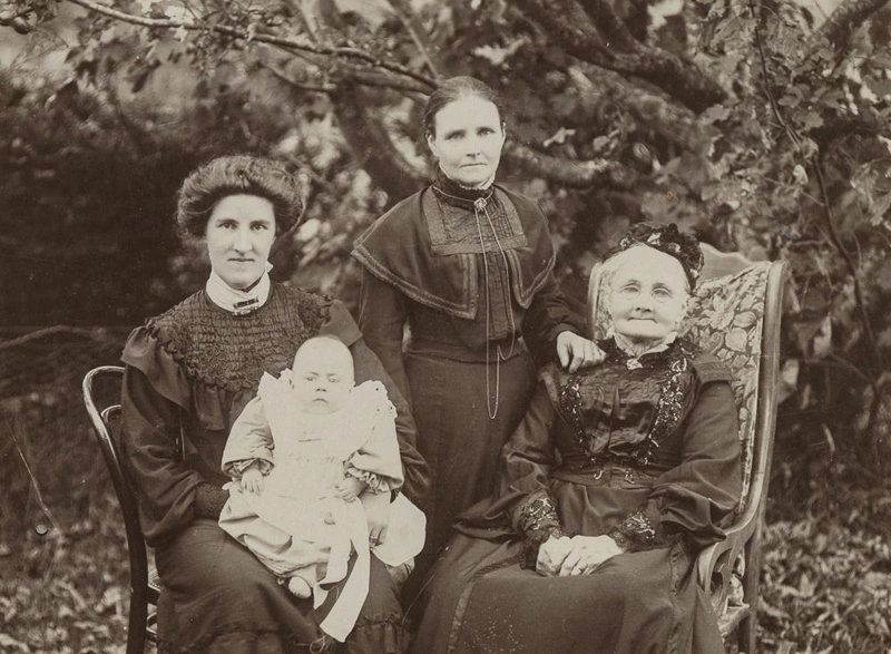 Photograph, Four Generations of the Howe Family | Record | DigitalNZ