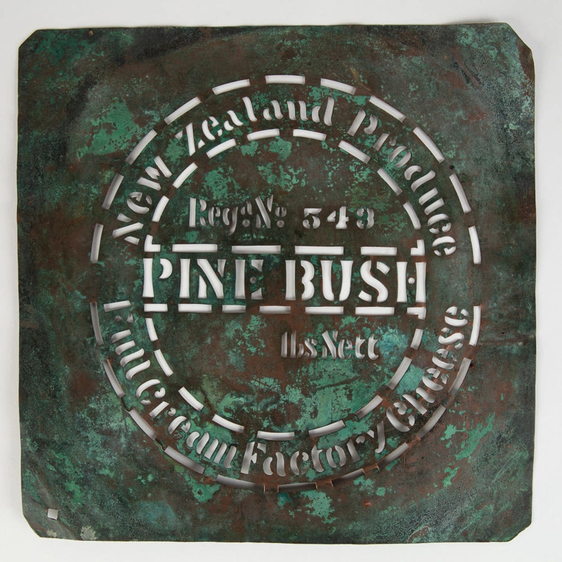 Stencil, Pine Bush Factory Cheese | Record | DigitalNZ