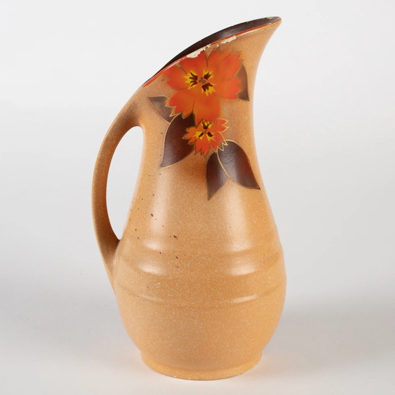 Vase, Glandon Ceramic with Floral Design | Record | DigitalNZ