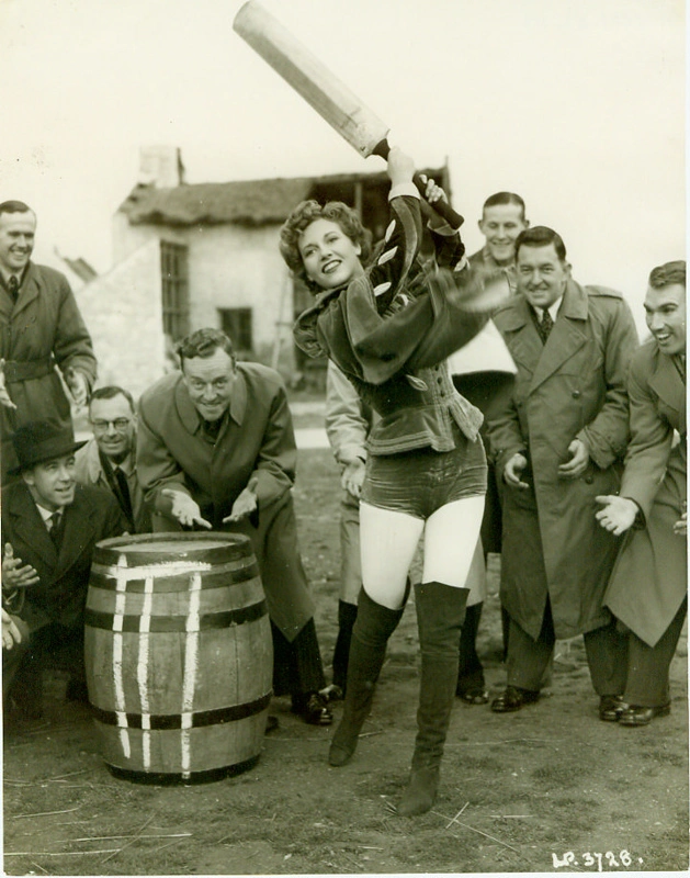 Photo: British actress Rona Anderson with the New Zealand cricket team ...