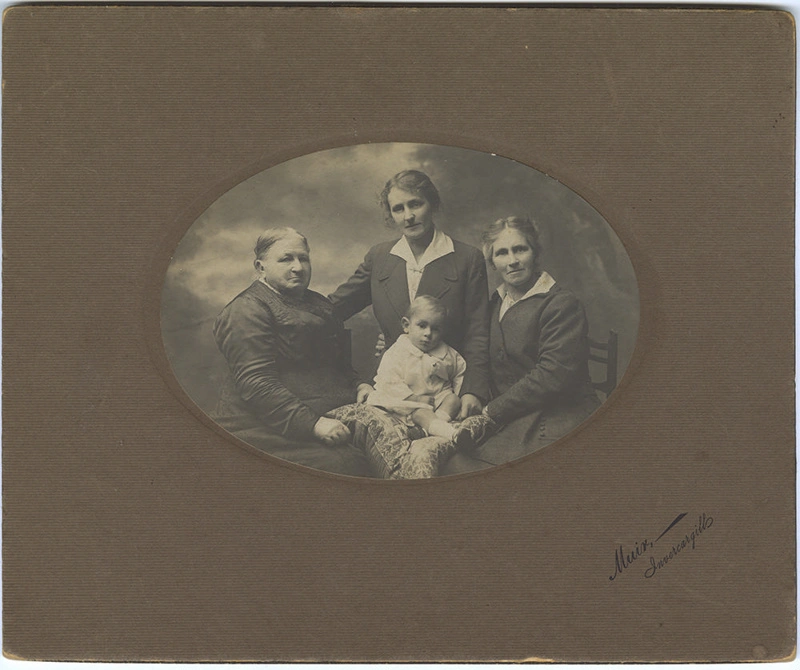 Photograph, Four generations of the Deacon family | Record | DigitalNZ