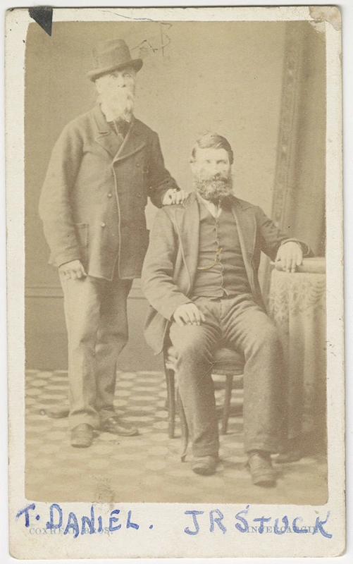 Photograph, Theophilus Daniel and James Reynold Stuck | Record | DigitalNZ