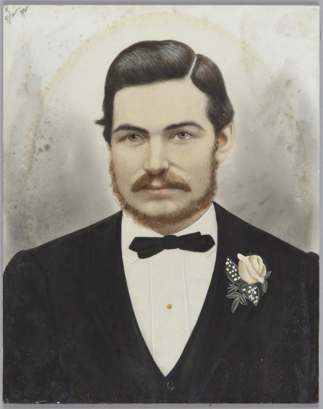 Photograph, Opalotype, Portrait of Michael Reid | Record | DigitalNZ