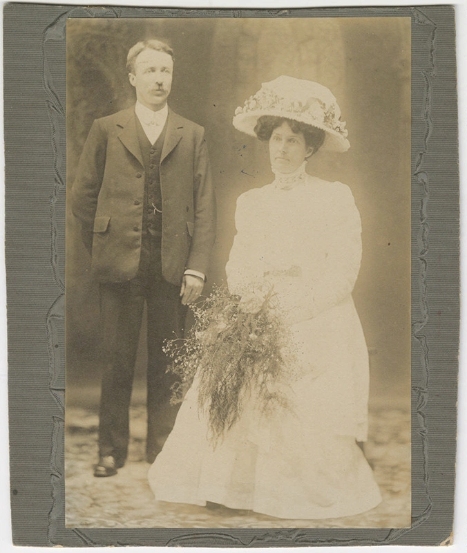 Photograph, Studio portrait of Kate Beer and an unknown man | Record ...