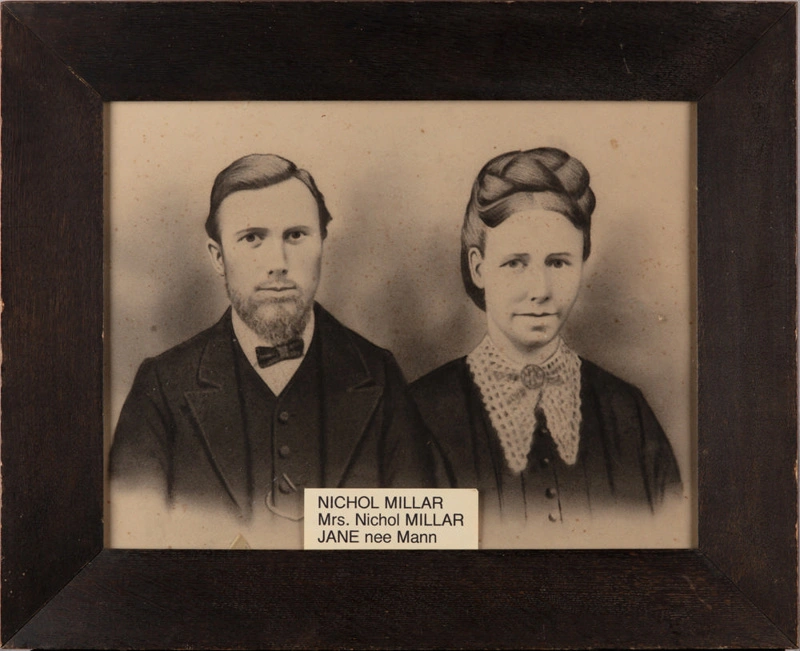 Framed photograph, Nichol and Jane Millar | Record | DigitalNZ