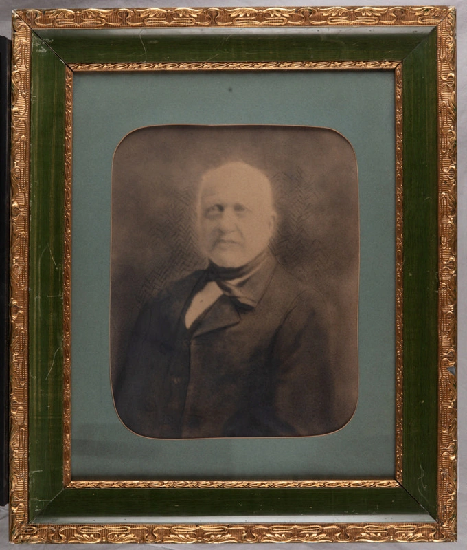 Framed photograph, Portrait of Richard Stevens | Record | DigitalNZ