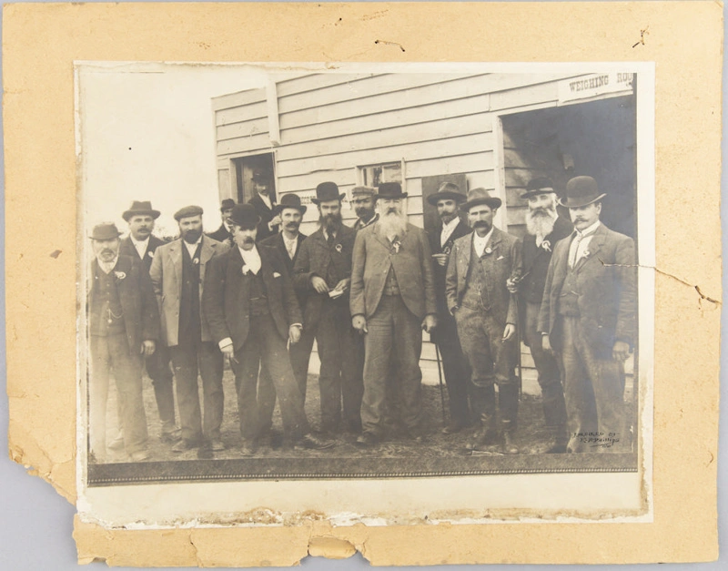 Photograph, Group photo of racing club committee | Record | DigitalNZ