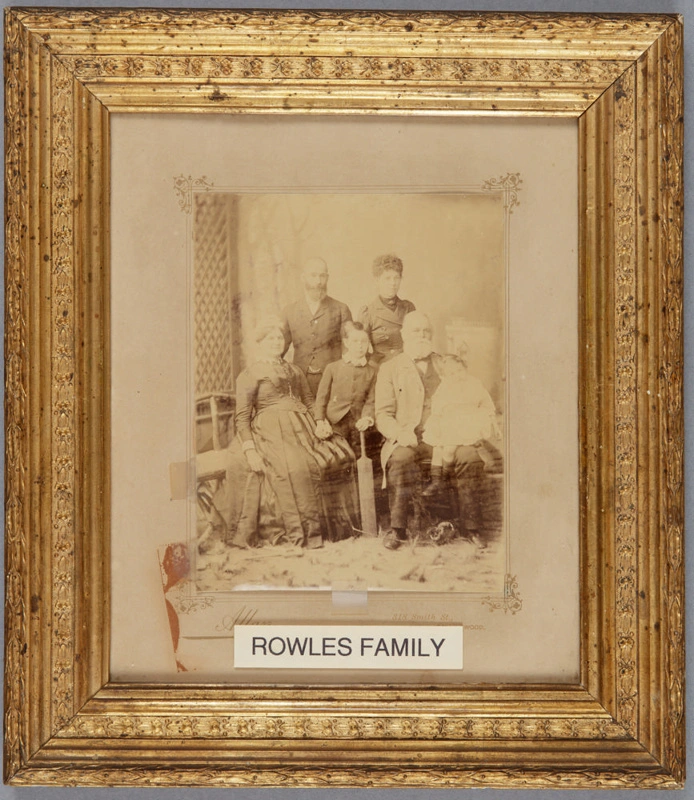 Framed photograph, Rowles family | Record | DigitalNZ