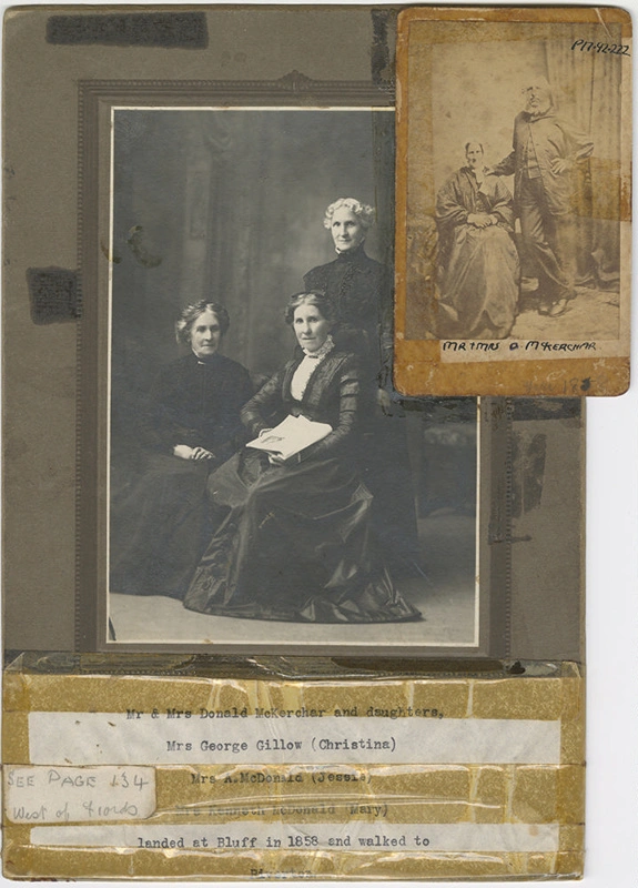 Photograph, Isabella and Donald McKerchar, Christina Gillow, Mary ...